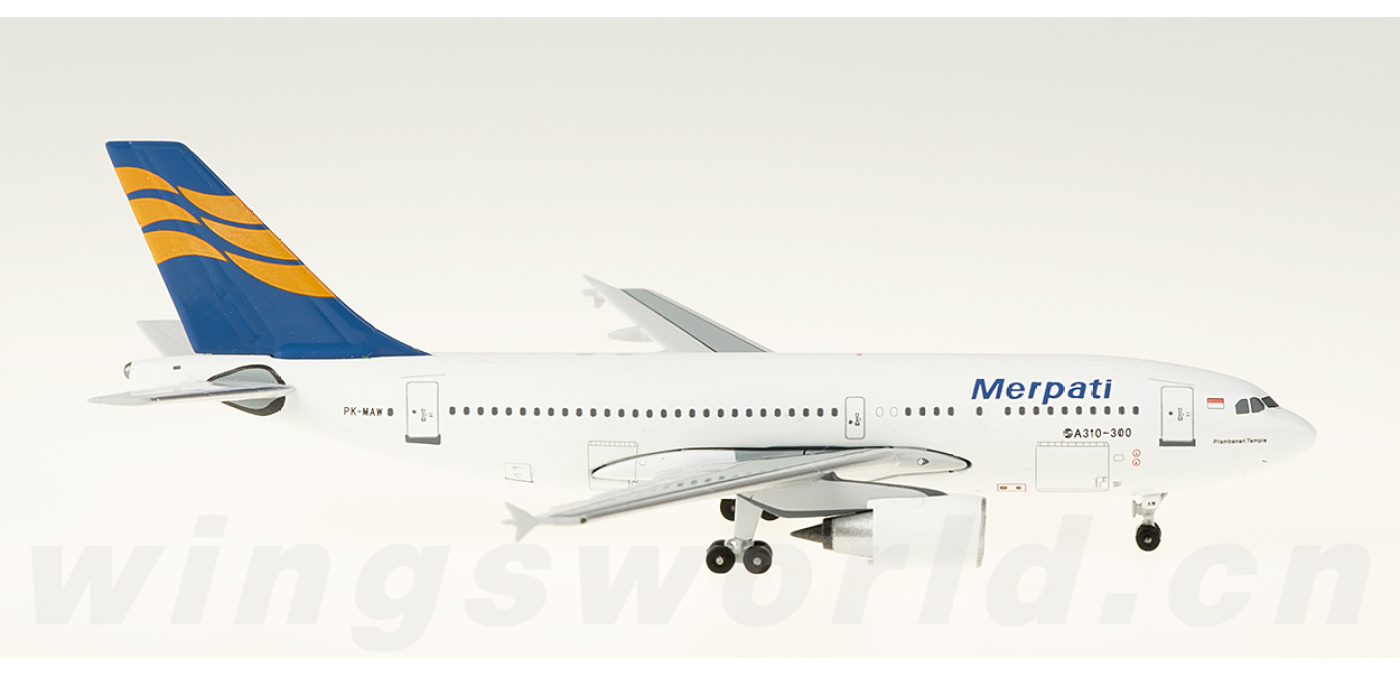 AC4PKMAW Merpati Airbus A310-300 PK-MAW AeroClassics 1:400 -飞机模型世界