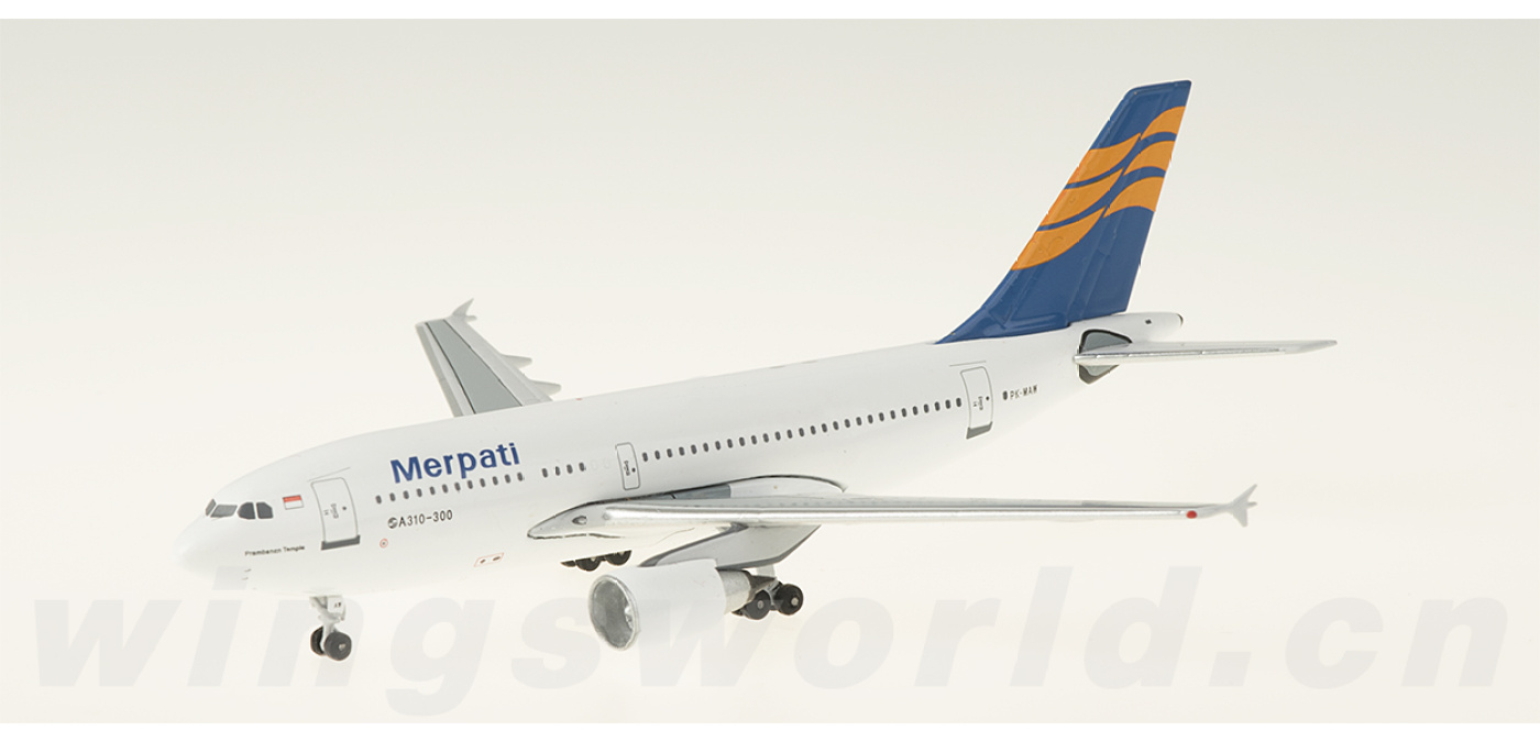 AC4PKMAW Merpati Airbus A310-300 PK-MAW AeroClassics 1:400 -飞机模型世界