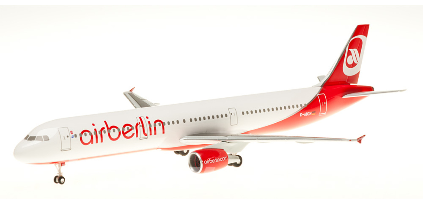 AB05 柏林航空 Airbus A321 D-ABCH Hogan 1:200 -飞机模型世界