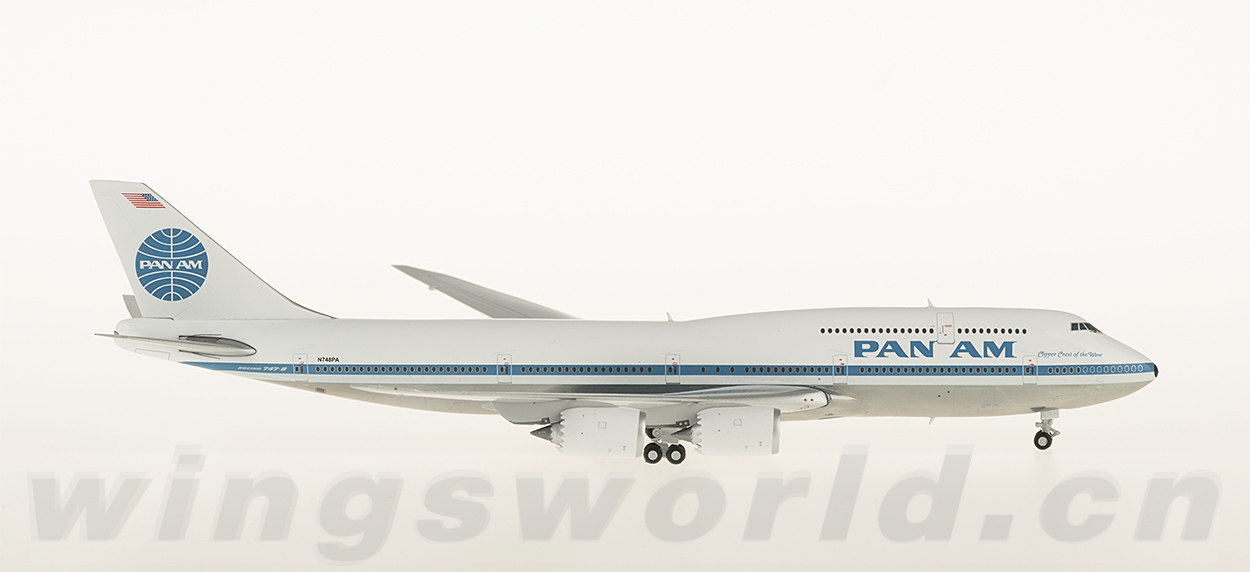 XX4856 Pan Am 泛美航空 Boeing 747-8 N748PA JC Wings 1:400 -飞机模型世界