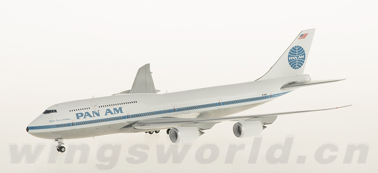 XX4856 Pan Am 泛美航空 Boeing 747-8 N748PA JC Wings 1:400 -飞机模型世界