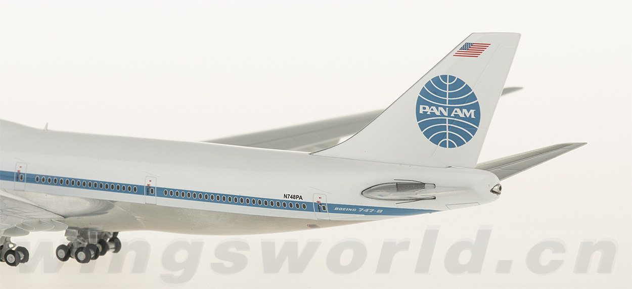 XX4856 Pan Am 泛美航空 Boeing 747-8 N748PA JC Wings 1:400 -飞机模型世界