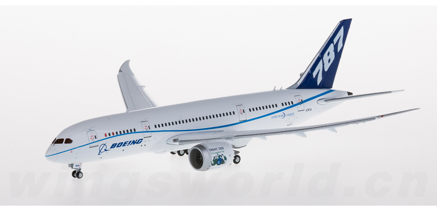LH4057A Boeing 787-8 N7874 原厂涂装 襟翼打开 JC Wings 1:400 -飞机模型世界