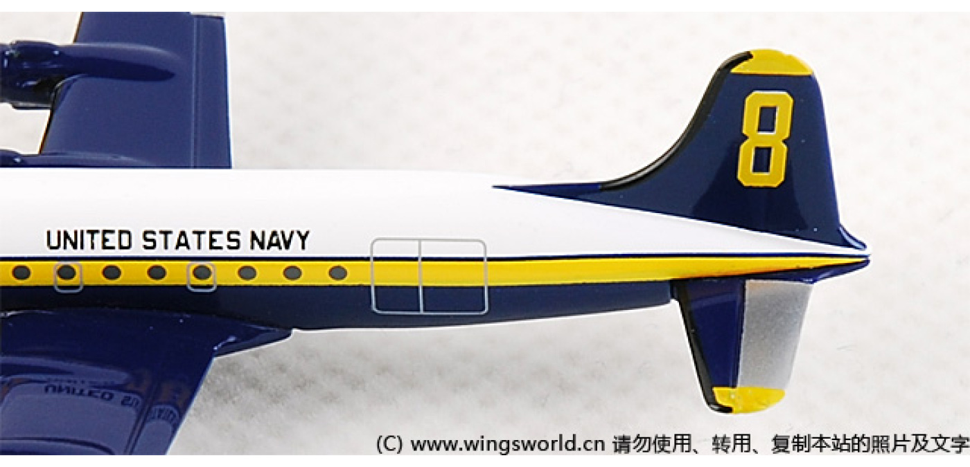 502092 USMC DC-4/R5D Blue Angels Herpa 1:500 -飞机模型世界