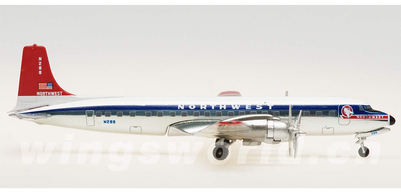 ACN288 美国西北航空 DC-7 N288 AeroClassics 1:400 -飞机模型世界