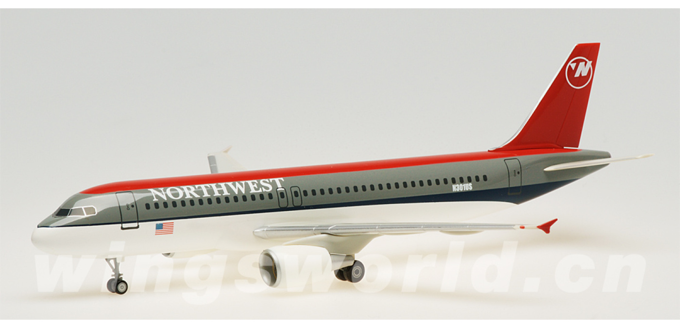 HG2353G 美国西北航空 Airbus A320 N301US Hogan 1:200 -飞机模型世界