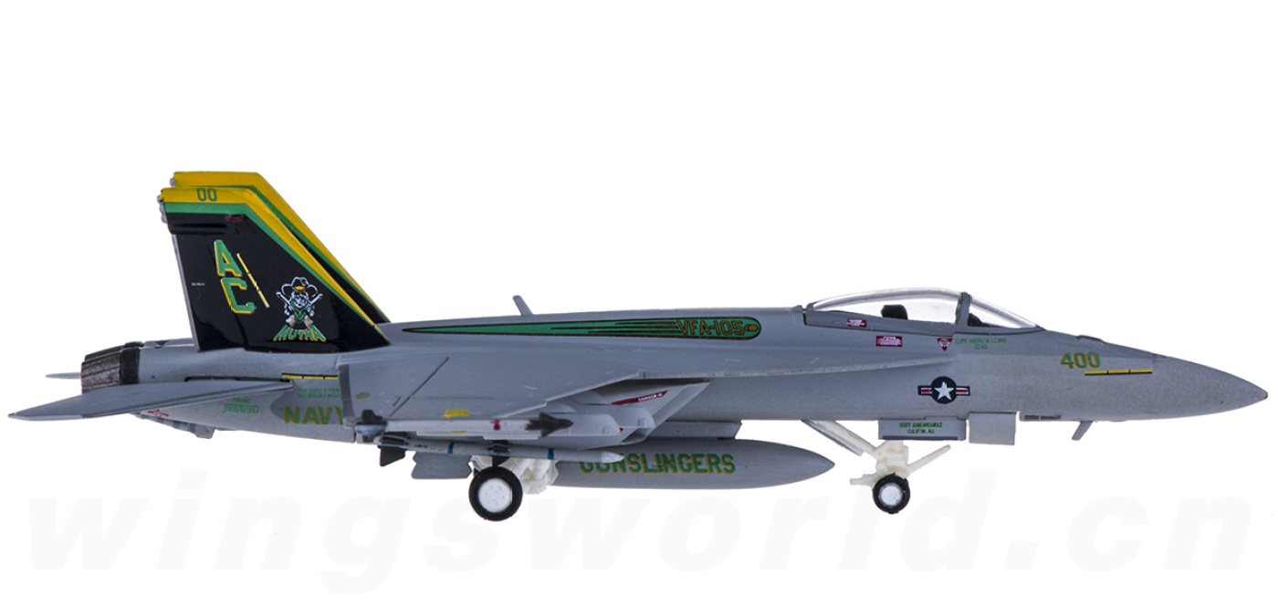 HG6276 U.S. Navy 美国海军 McDonnell Douglas F/A-18E VFA-105 AC400 Hogan 1: ...