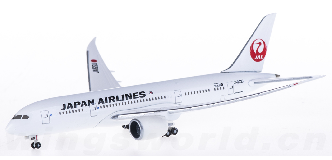 BJE3011 Japan Airlines 日本航空 Boeing 787-8 JA822J Hogan 1:500 -飞机模型世界