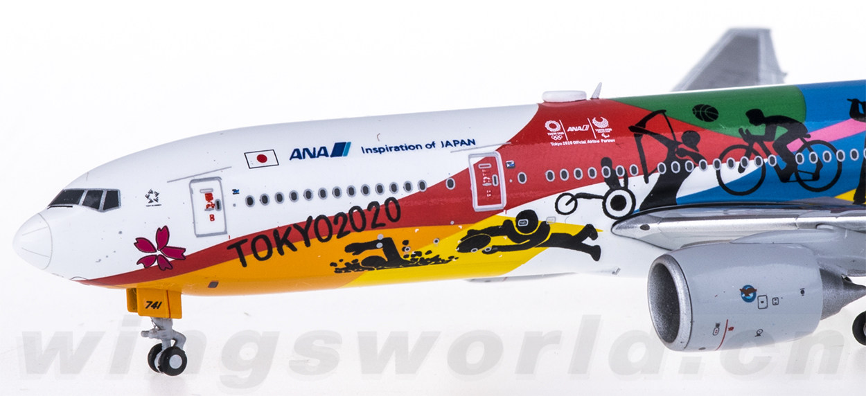 EW4772001 ANA 全日空 Boeing 777-200 JA741A JC Wings 1:400 -飞机模型世界