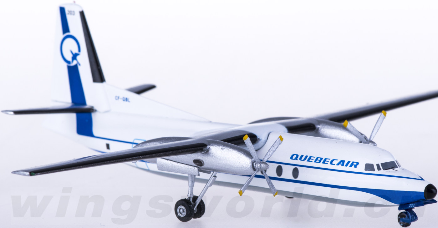 AC219419 Quebecair Fokker F-27 CF-QBL AeroClassics 1:200 -飞机模型世界