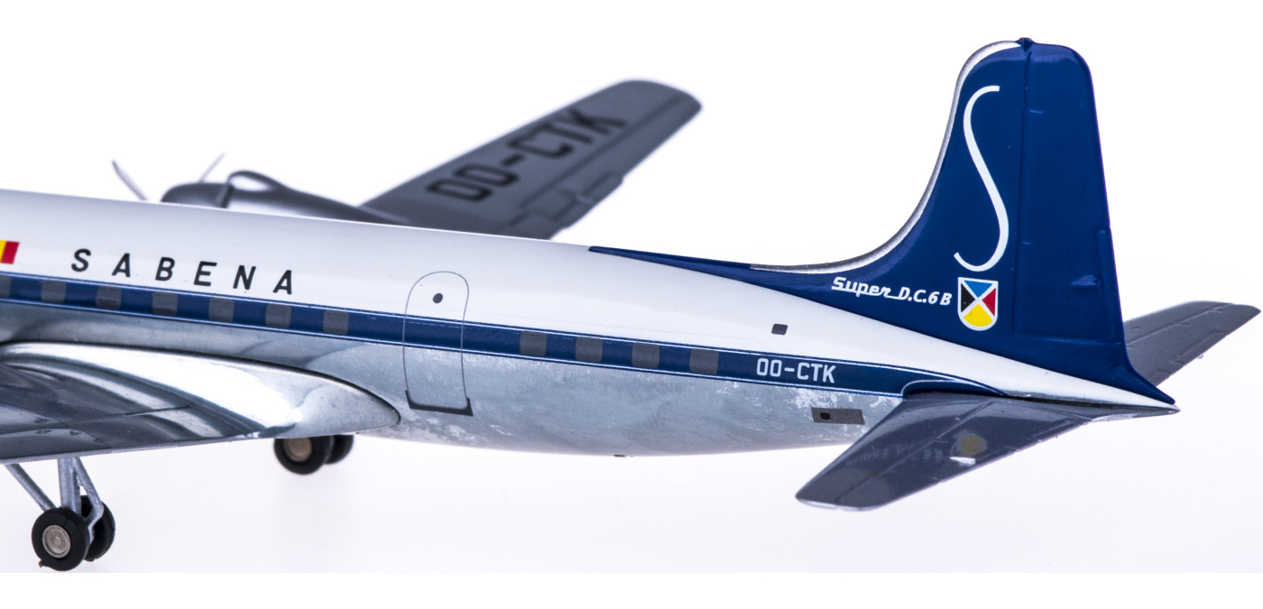 554916 Sabena 比利时航空 Douglas DC-6B OO-CTK Herpa 1:200 -飞机模型世界