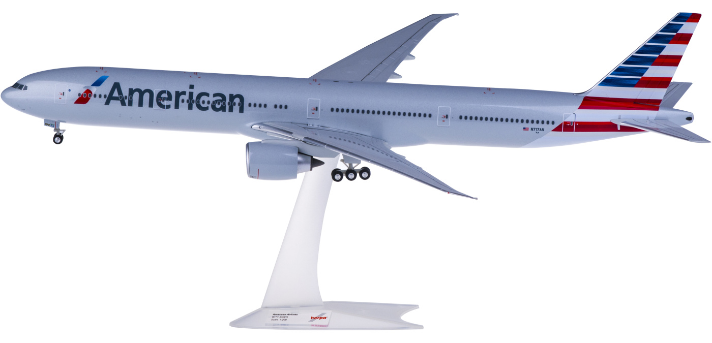 555883 American Airlines 美国航空 Boeing 777-300ER N717AN Herpa 1:200 -飞机模型世界
