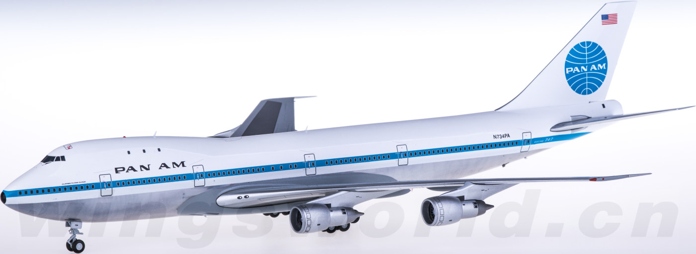G2PAA790 Pan Am 泛美航空 Boeing 747-100 N734PA Geminijets 1:200 -飞机模型世界