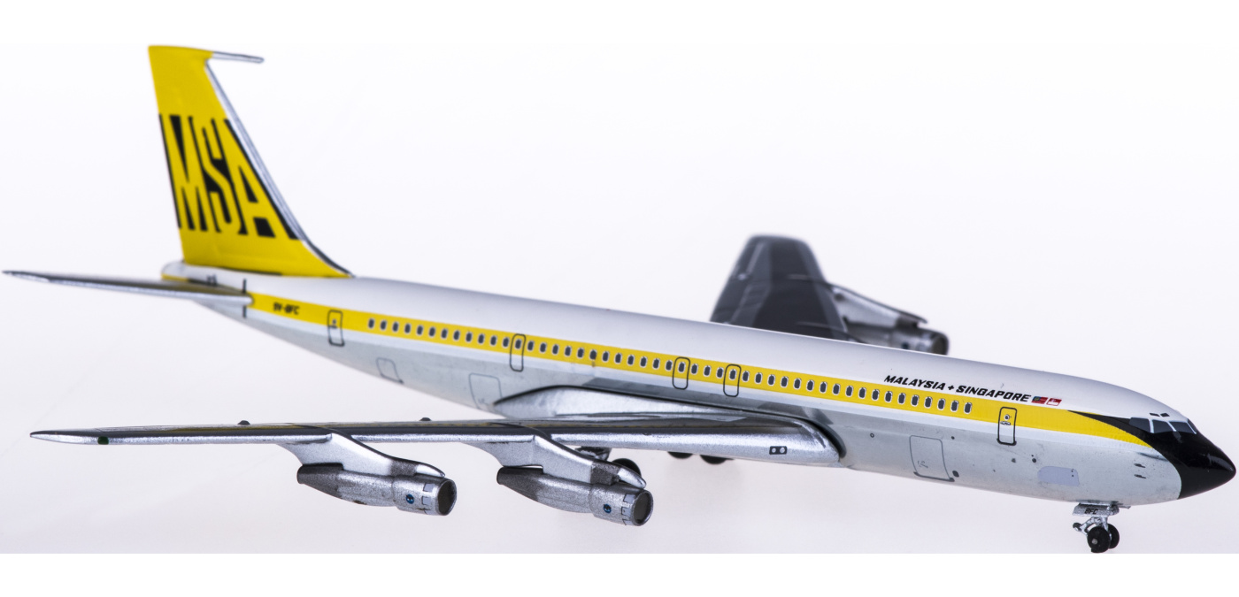 AC9VBFC MSA 马来西亚-新加坡航空 Boeing 707 9V-BFC AeroClassics 1:400 -飞机模型世界