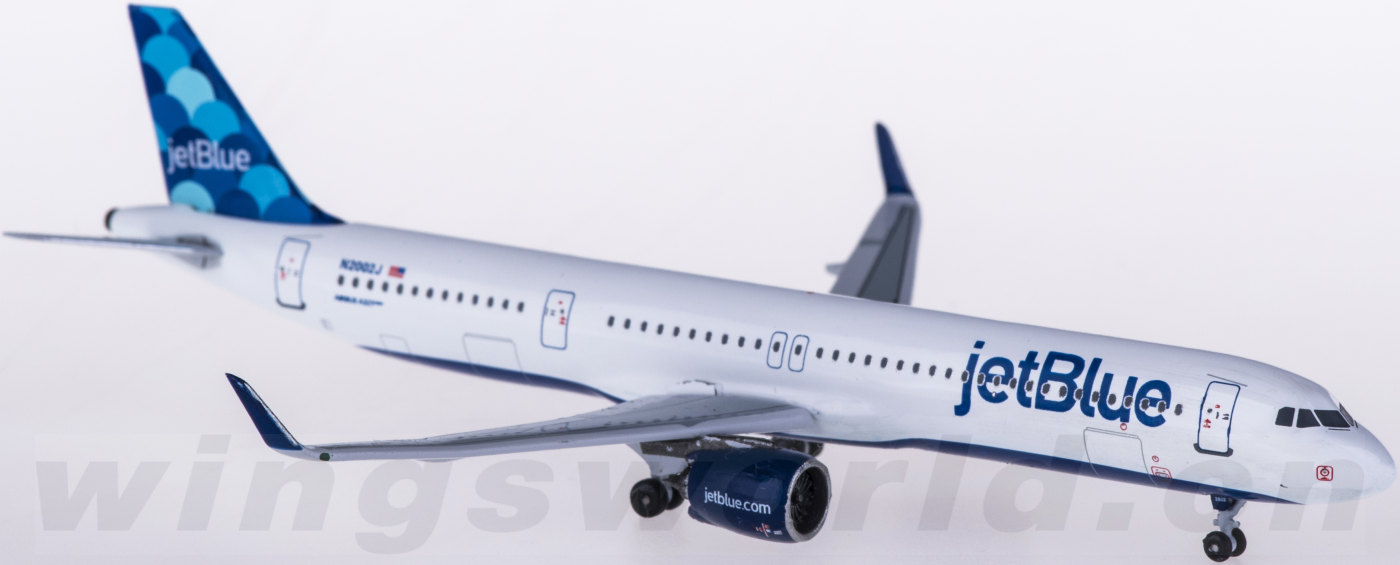 AC419643 JetBlue 捷蓝航空 Airbus A321neo N2002J AeroClassics 1:400 -飞机模型世界