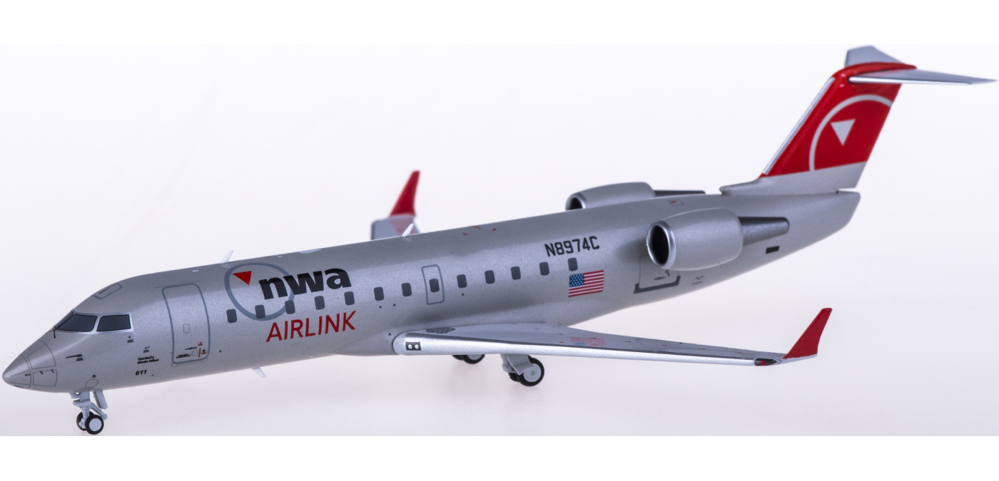 NG44001 Northwest Airlines 西北航空 Bombardier CRJ440 N8974C NGmodels 1:200 ...