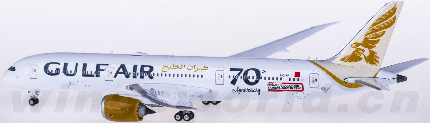 PH04308 Gulf Air 海湾航空 Boeing 787-9 A9C-FF Phoenix 1:400 -飞机模型世界