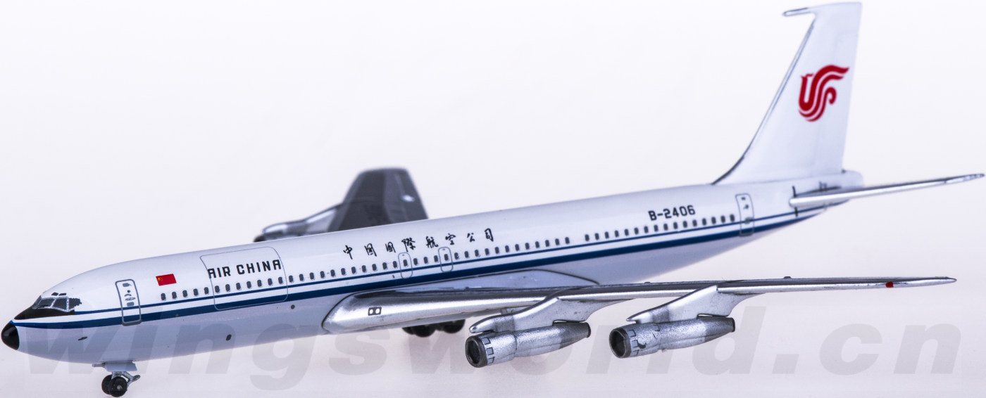 AC419699A Air China 中国国际航空 Boeing 707-300 B-2406 AeroClassics 1:400 -飞机模型世界