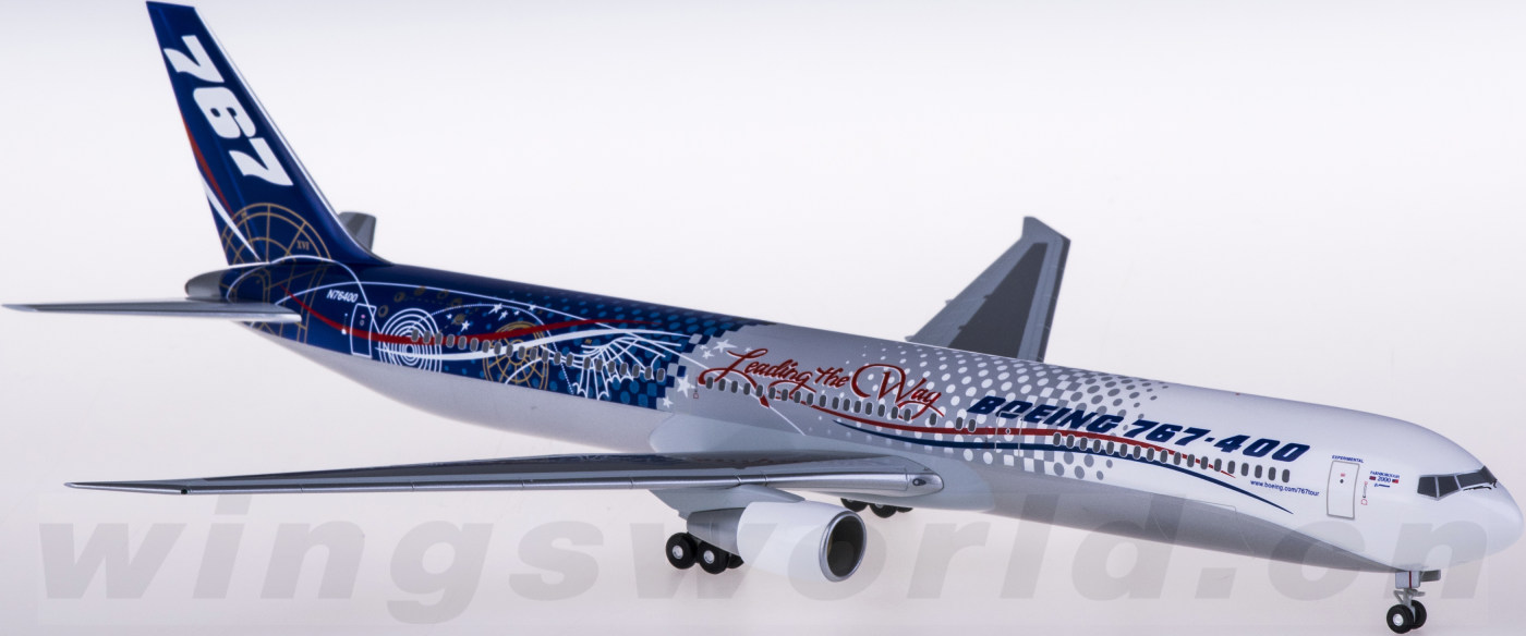 HG2315GR Boeing 767-400 N76400 Hogan 1:200 -飞机模型世界