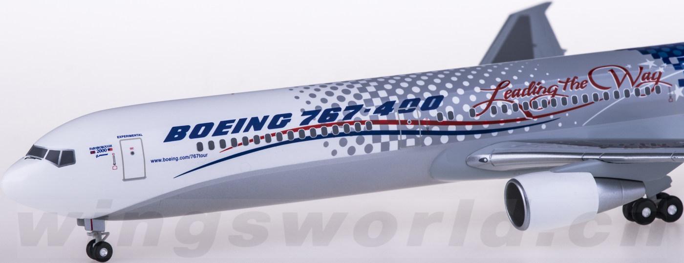 HG2315GR Boeing 767-400 N76400 Hogan 1:200 -飞机模型世界