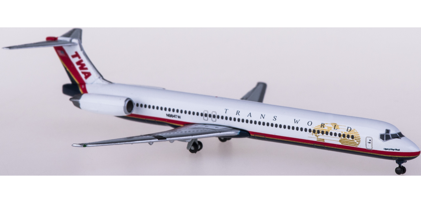 533737 TWA 环球航空 McDonnell Douglas MD-83 N984TW Herpa 1:500 -飞机模型世界