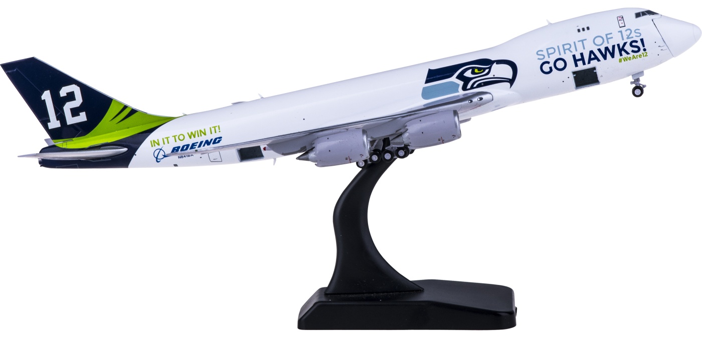 EW4748007 Boeing 747-8F N841BA 开鼻货机 JC Wings 1:400 -飞机模型世界