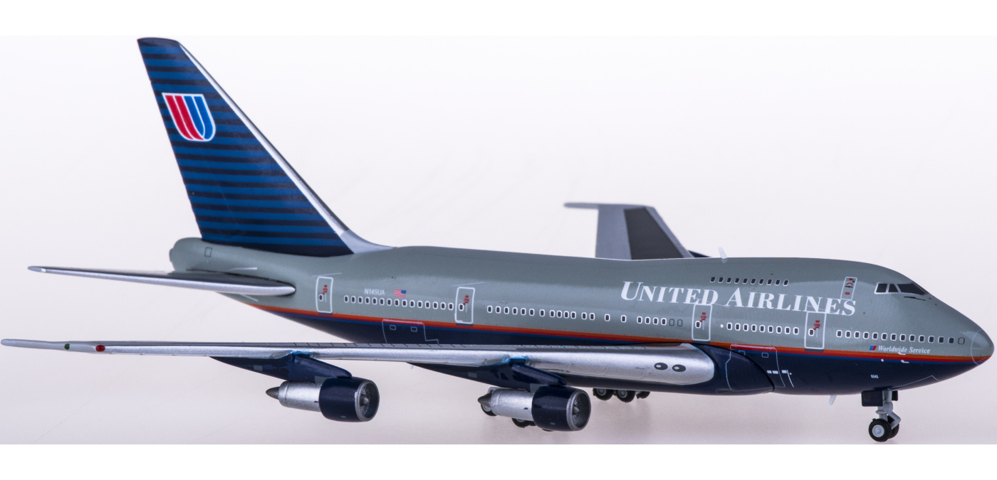 XX4962 United Airlines 美国联合航空 Boeing 747SP N145UA JC Wings 1:400 -飞机模型世界