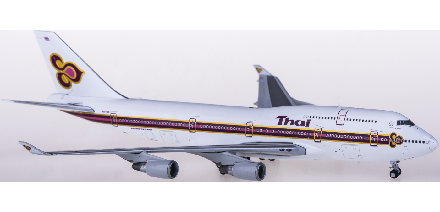 LH4173 Thai Airways 泰国国际航空 Boeing 747-400 HS-TGY JC Wings 1:400 -飞机模型世界