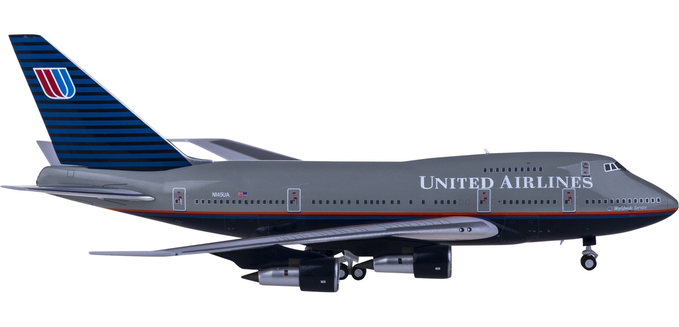 NG07008 United Airlines 美国联合航空 Boeing 747SP N145UA Battleship NGmodels ...