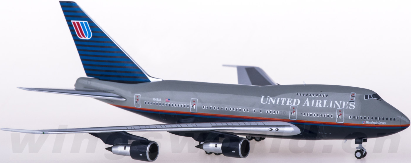 NG07008 United Airlines 美国联合航空 Boeing 747SP N145UA Battleship NGmodels ...