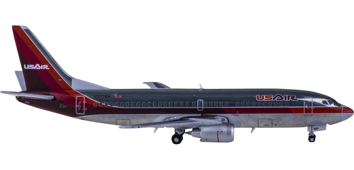 GJUSA372 USAir Boeing 737-300 N523AU Geminijets 1:400 -飞机模型世界