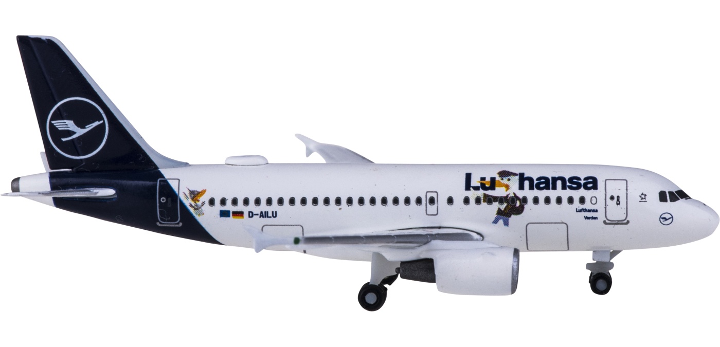 534451 Lufthansa 汉莎航空 Airbus A319 D-AILU LU Herpa 1:500 -飞机模型世界