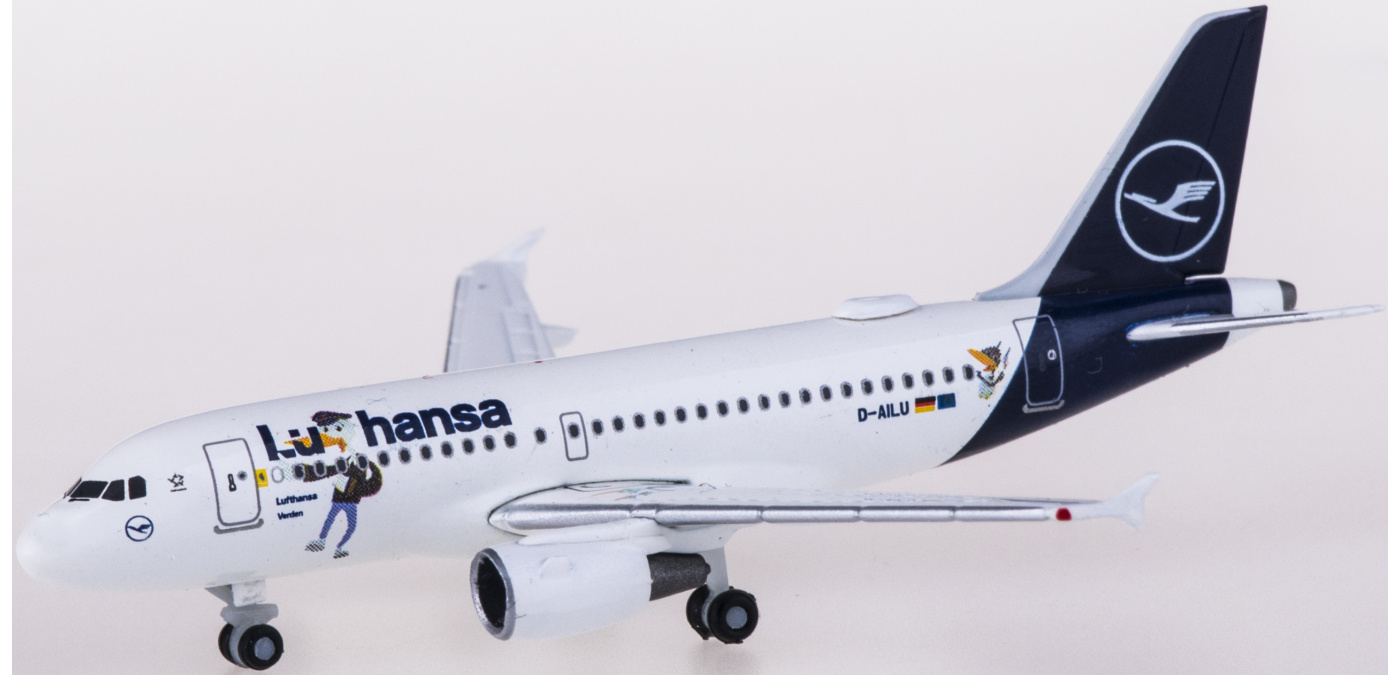 534451 Lufthansa 汉莎航空 Airbus A319 D-AILU LU Herpa 1:500 -飞机模型世界