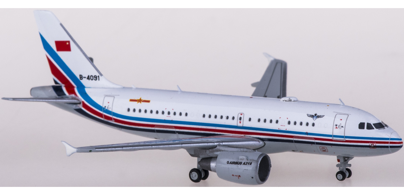 LH4122 PLAAF 中国空军 Airbus A319 B-4091 JC Wings 1:400 -飞机模型世界