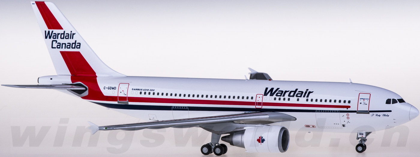 XX2789 Wardair 沃德航空 Airbus A310-300 C-GDWD JC Wings 1:200 -飞机模型世界