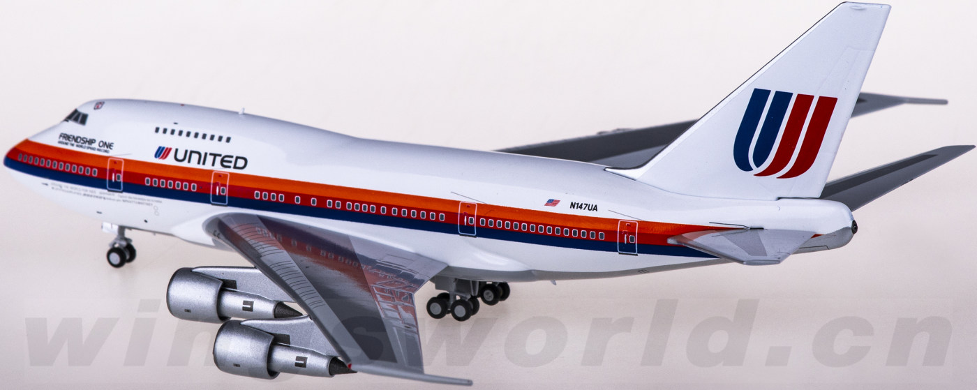 NG07015 United Airlines 美国联合航空 Boeing 747SP N147UA NGmodels 1:400 -飞机模型世界