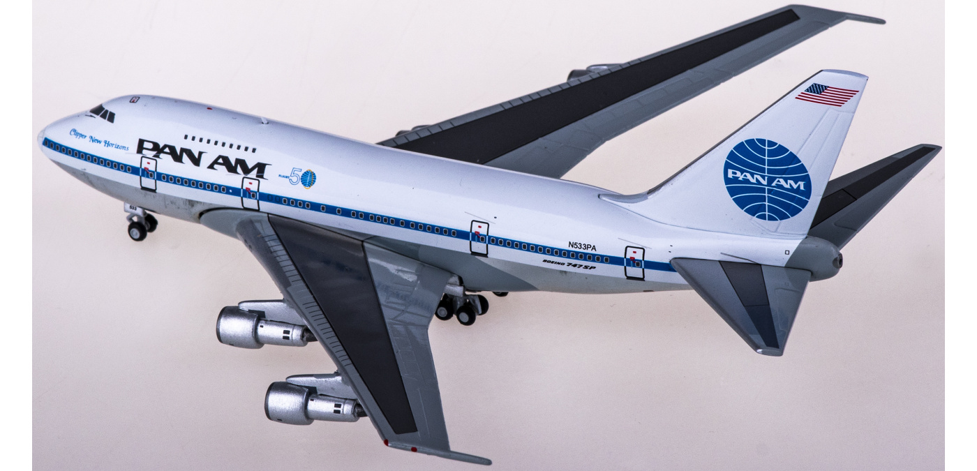 EW474S002 Pan Am 泛美航空 Boeing 747SP N533PA JC Wings 1:400 -飞机模型世界