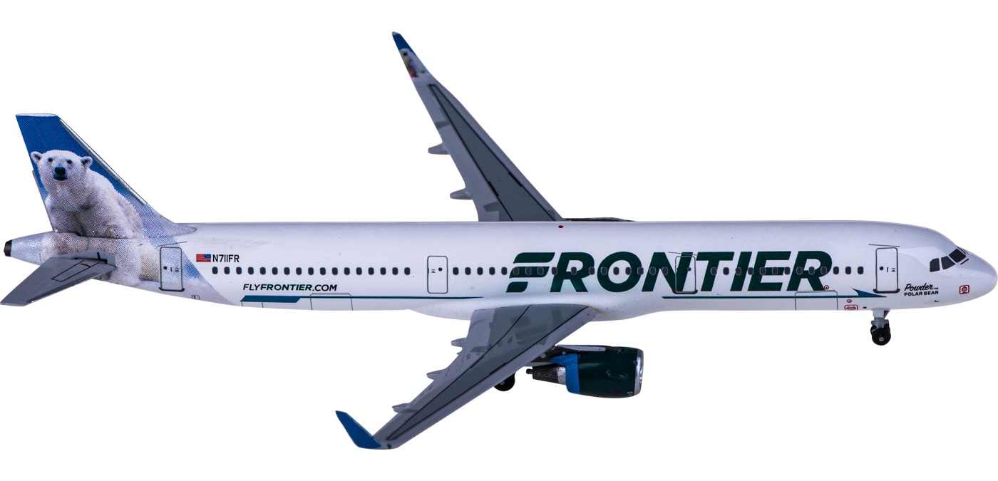 AC419979 Frontier Airlines 边疆航空 Airbus A321 N711FR AeroClassics 1:400 ...