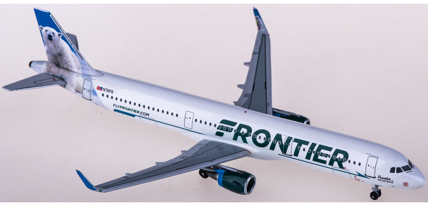 AC419979 Frontier Airlines 边疆航空 Airbus A321 N711FR AeroClassics 1:400 ...