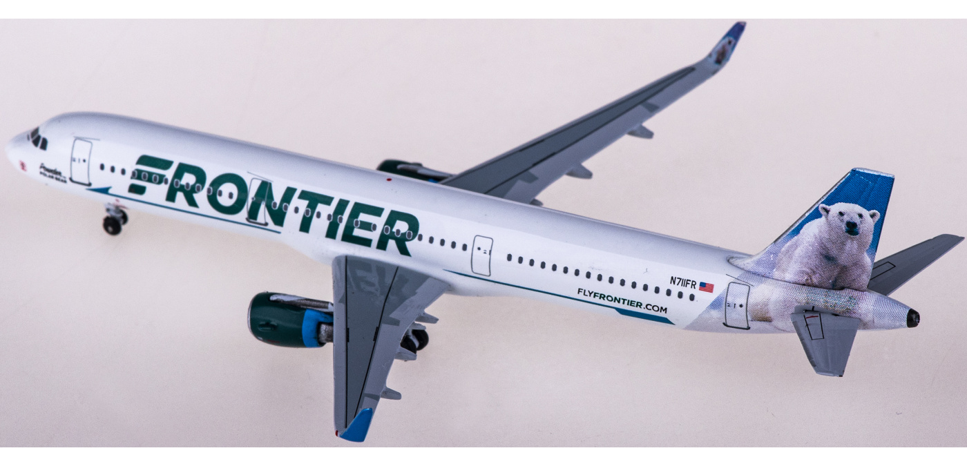 AC419979 Frontier Airlines 边疆航空 Airbus A321 N711FR AeroClassics 1:400 ...