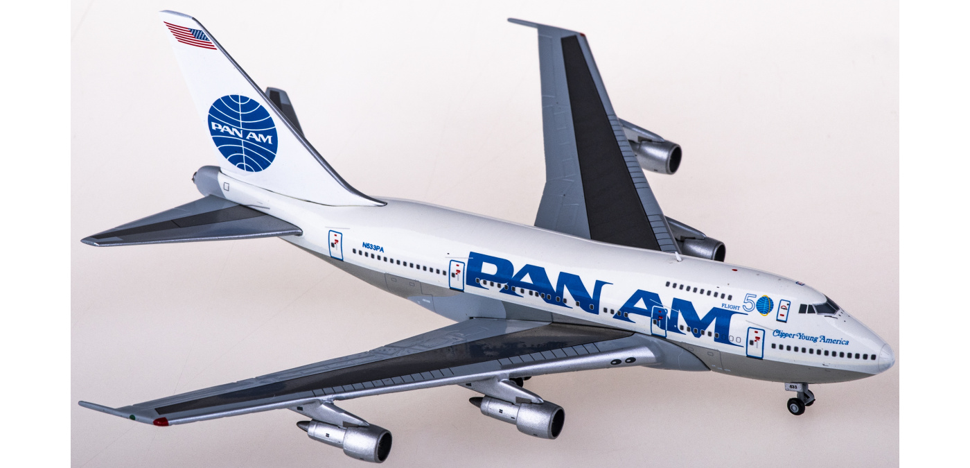 EW474S003 Pan Am 泛美航空 Boeing 747SP N533PA JC Wings 1:400 -飞机模型世界