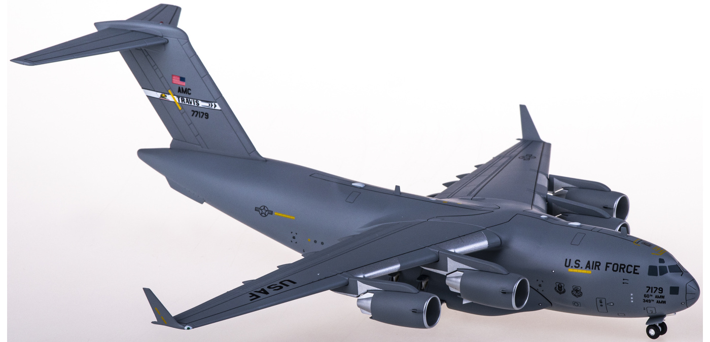 HG60654GR USAF 美国空军 Boeing C-17 Globemaster III 77179 Hogan 1:200 -飞机模型世界