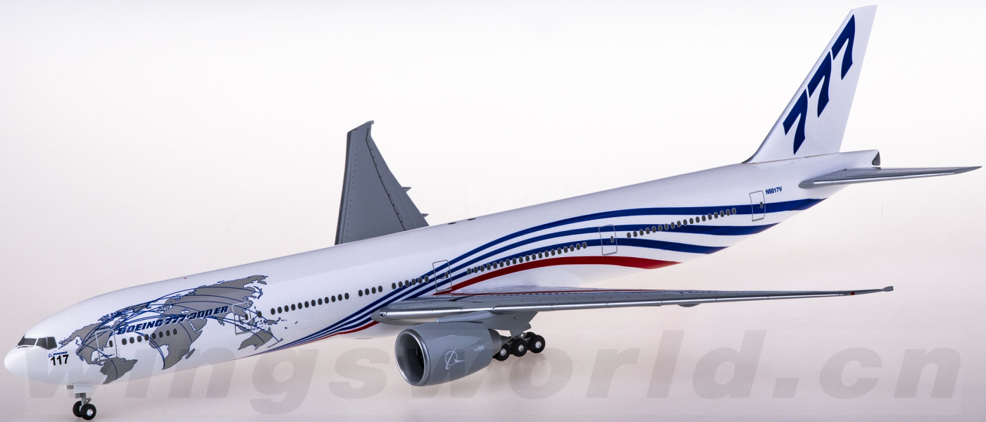 HG0939GR Boeing 777-300ER N5017V World Tour Hogan 1:200 -飞机模型世界