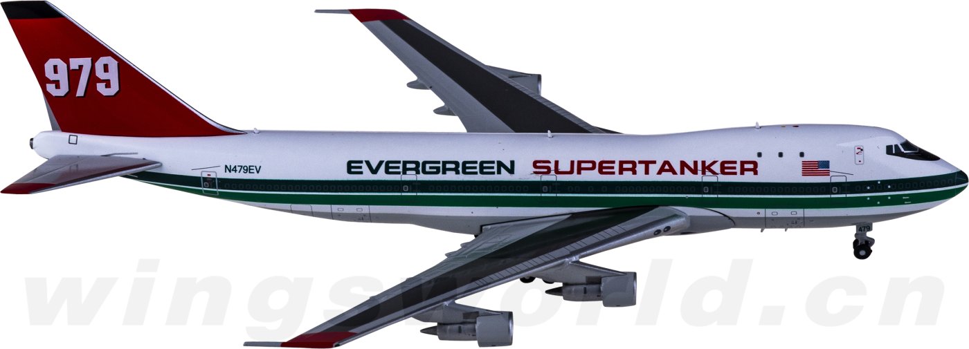 BB4-741-001 Evergreen 长青国际航空 Boeing 747-100 N479EV Supertanker ...