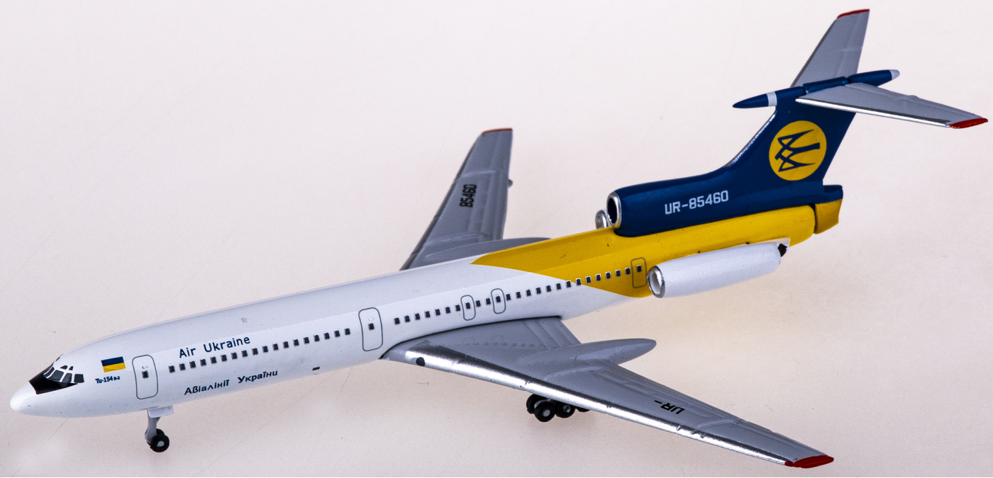 AC411188 Air Ukraine 乌克兰航空 Tupolev Tu-154 UR-85460 AeroClassics 1:400 ...