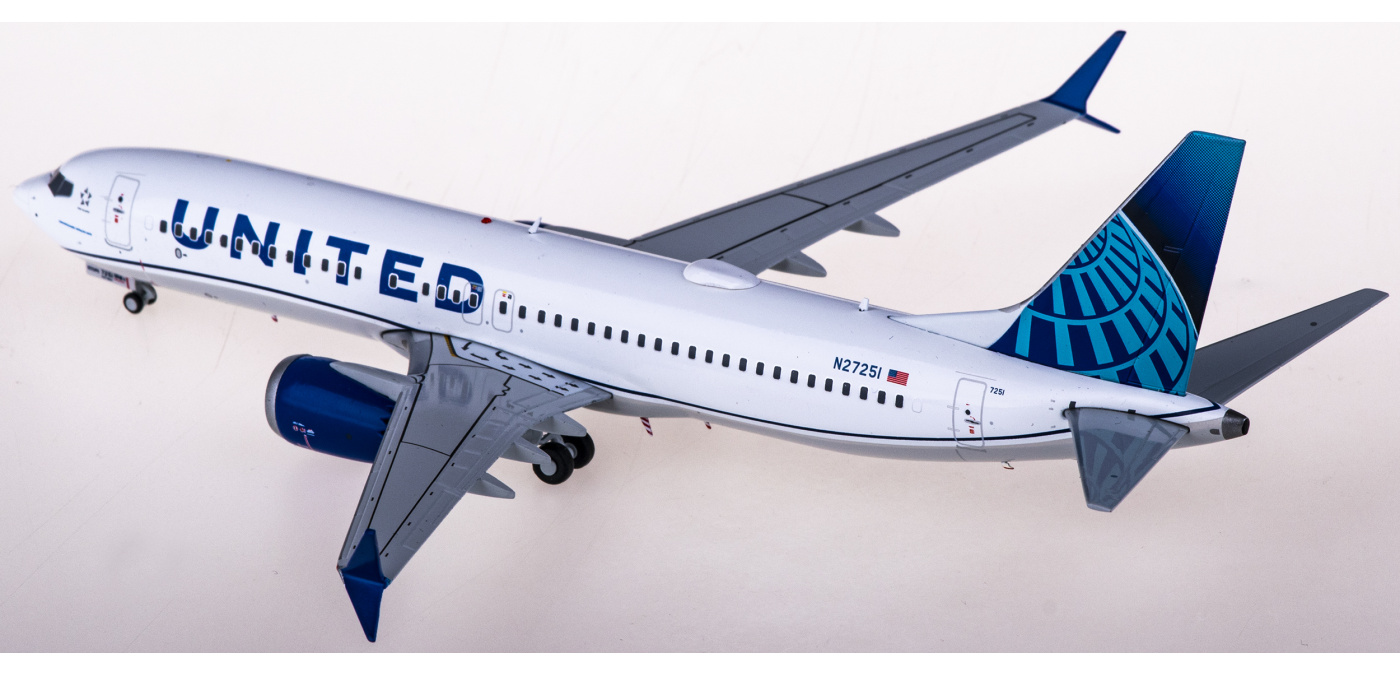 G2UAL1054 United Airlines 美国联合航空 Boeing 737 MAX 8 N27251 Geminijets 1: ...