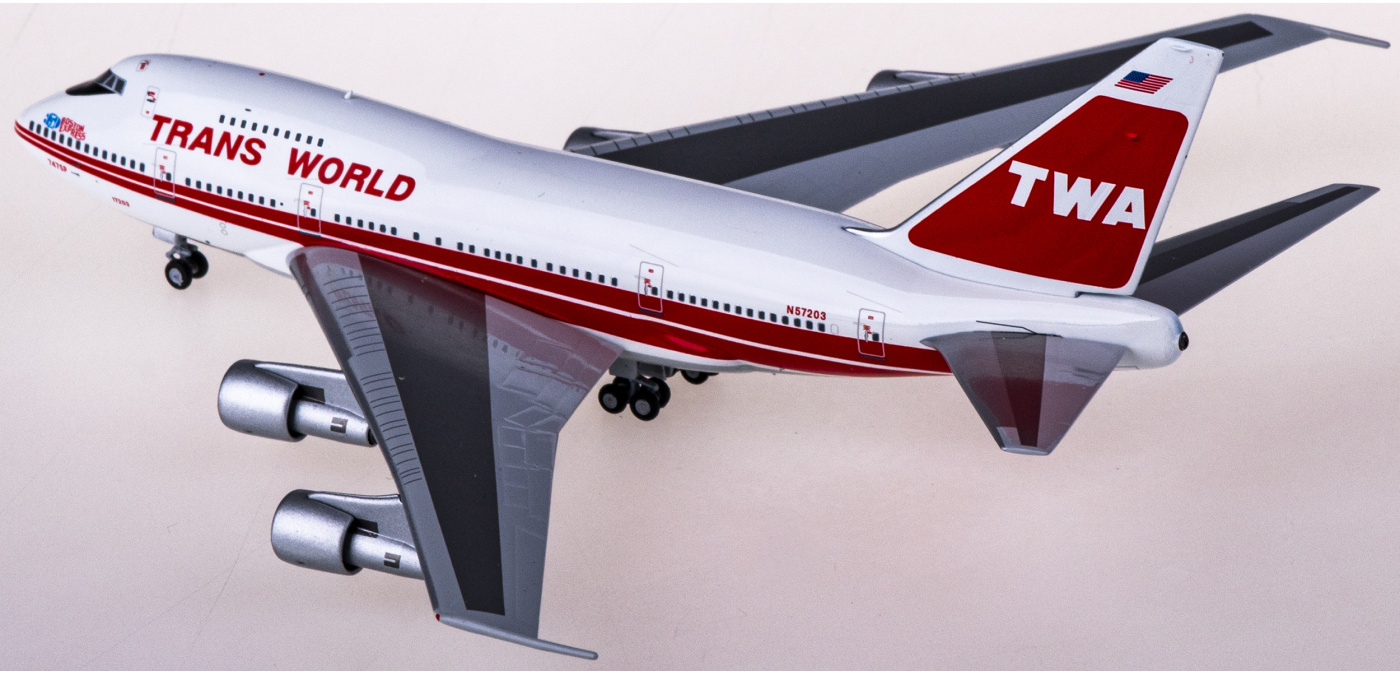 NG07020 TWA 环球航空 Boeing 747SP N57203 NGmodels 1:400 -飞机模型世界