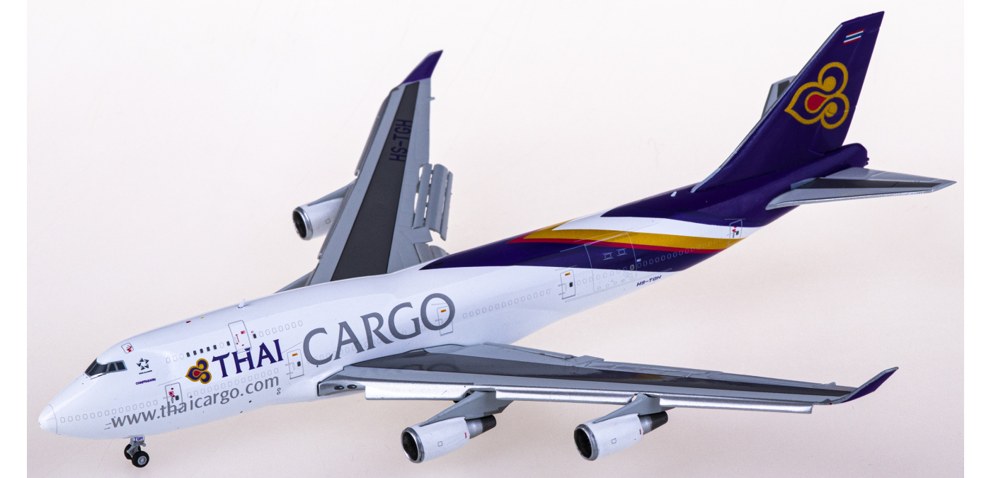 XX40016A Thai Airways 泰国国际航空 Boeing 747-400BCF HS-TGH 货机 襟翼放下版 JC Wings 1:400 -飞机模型世界
