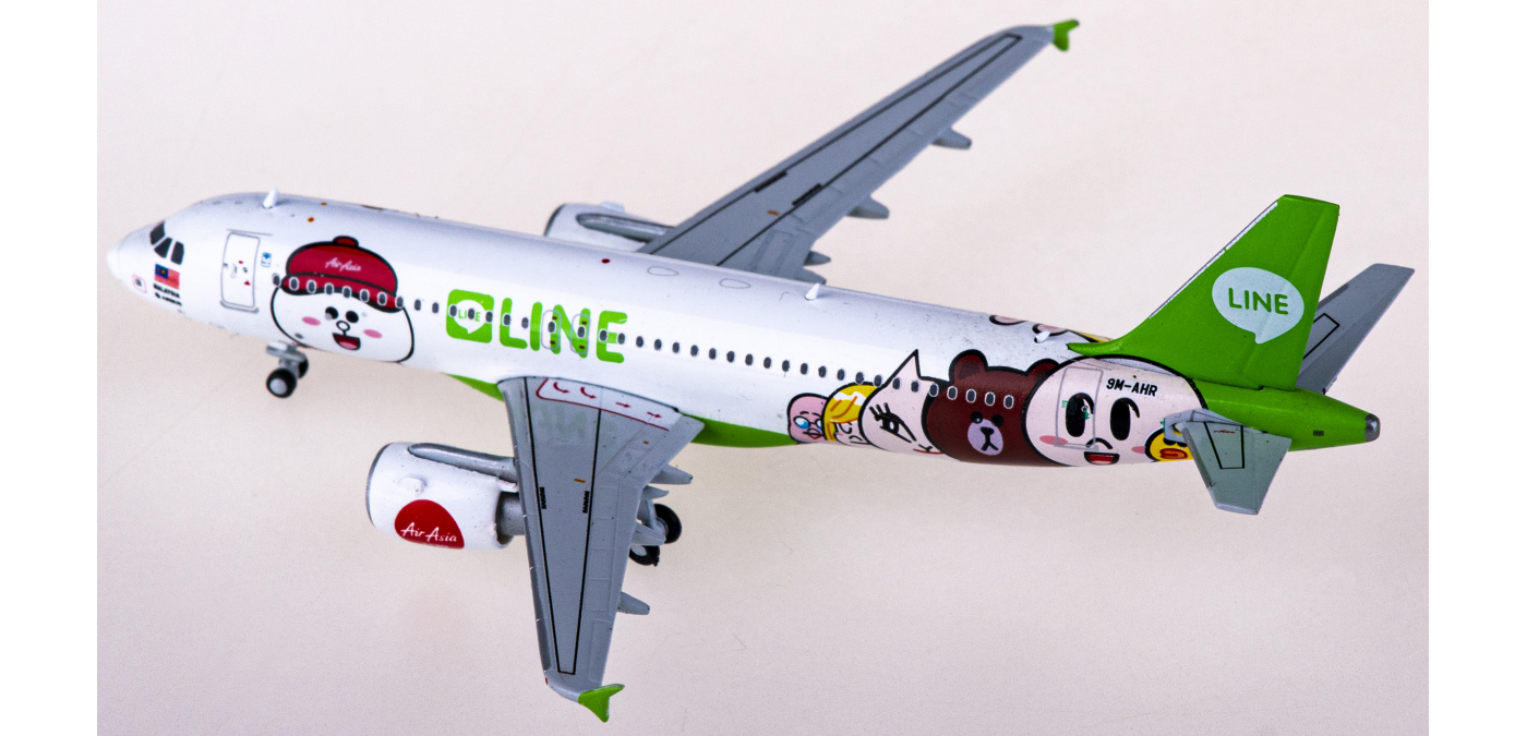 BT400-A320-001 AirAsia 亚洲航空 Airbus A320 9M-AHR BT400 1:400 -飞机模型世界