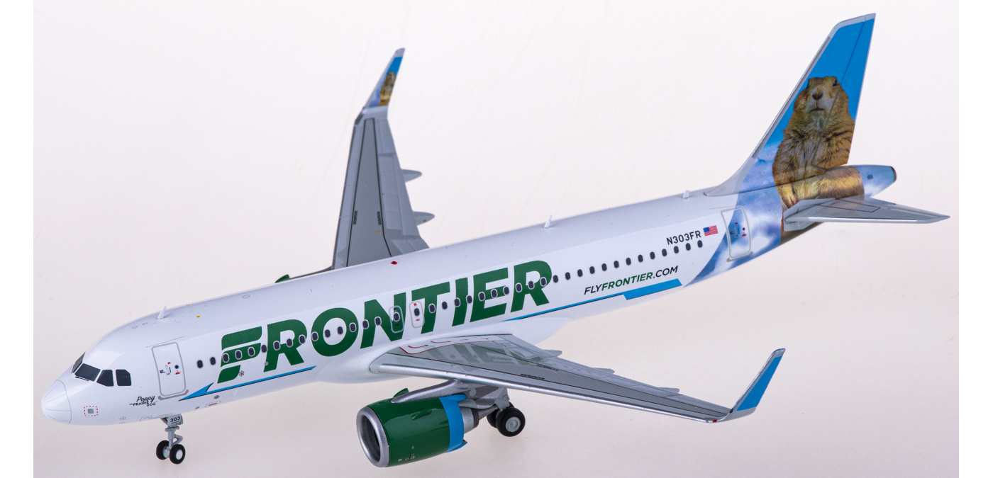 G2FFT1142 Frontier Airlines 边疆航空 Airbus A320neo N303FR Geminijets 1:200 ...